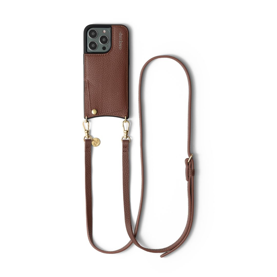 Brown Leather Phone Case + Strap | iPhone | Dutchies